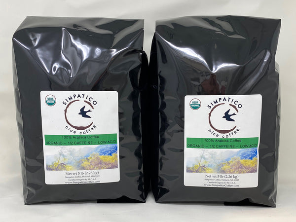 Simpatico Organic Low Acid Half-Caff Coffee – Simpatico Coffee