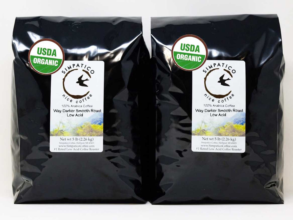 Simpatico Organic Low Acid Way Darker Smooth Roast – Simpatico Coffee