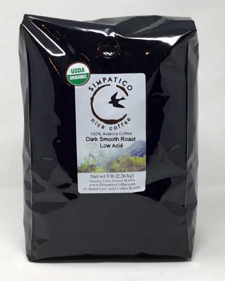 Simpatico Organic Low Acid Dark Smooth Roast – Simpatico Coffee